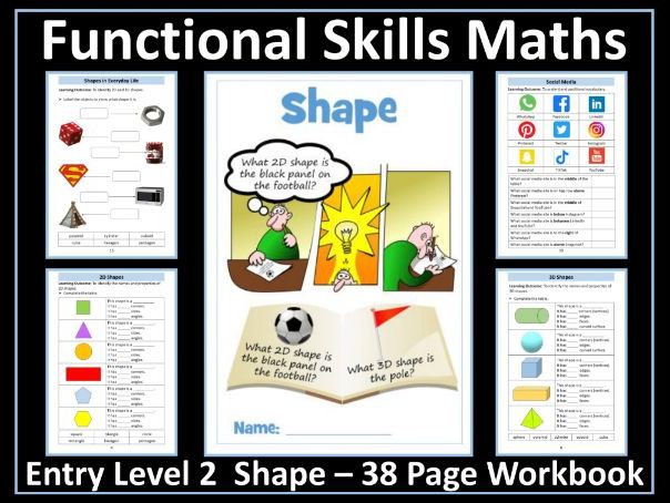 Functional Skills Maths Entry Level 2 Using Common Measures Shape