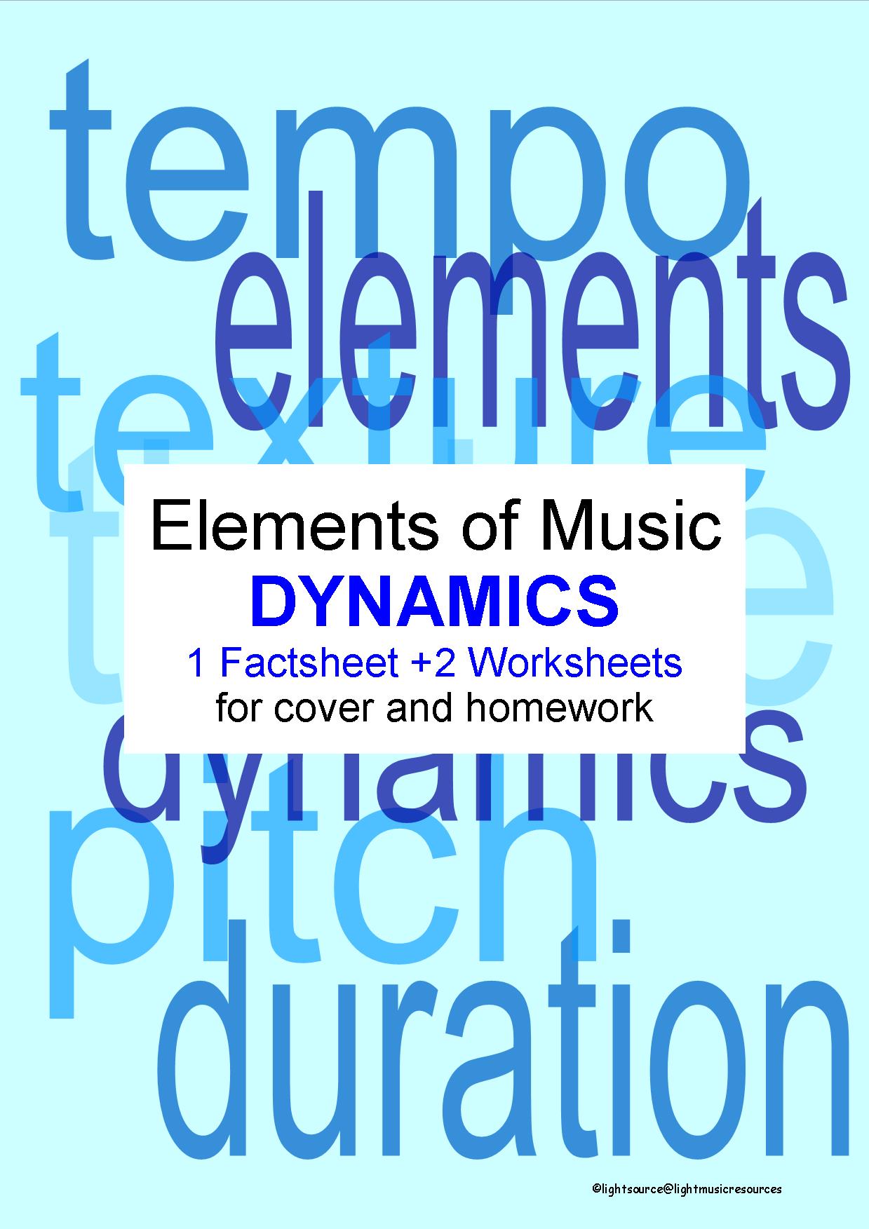 Dynamics: 2 worksheets and 1 factsheet | Teaching Resources