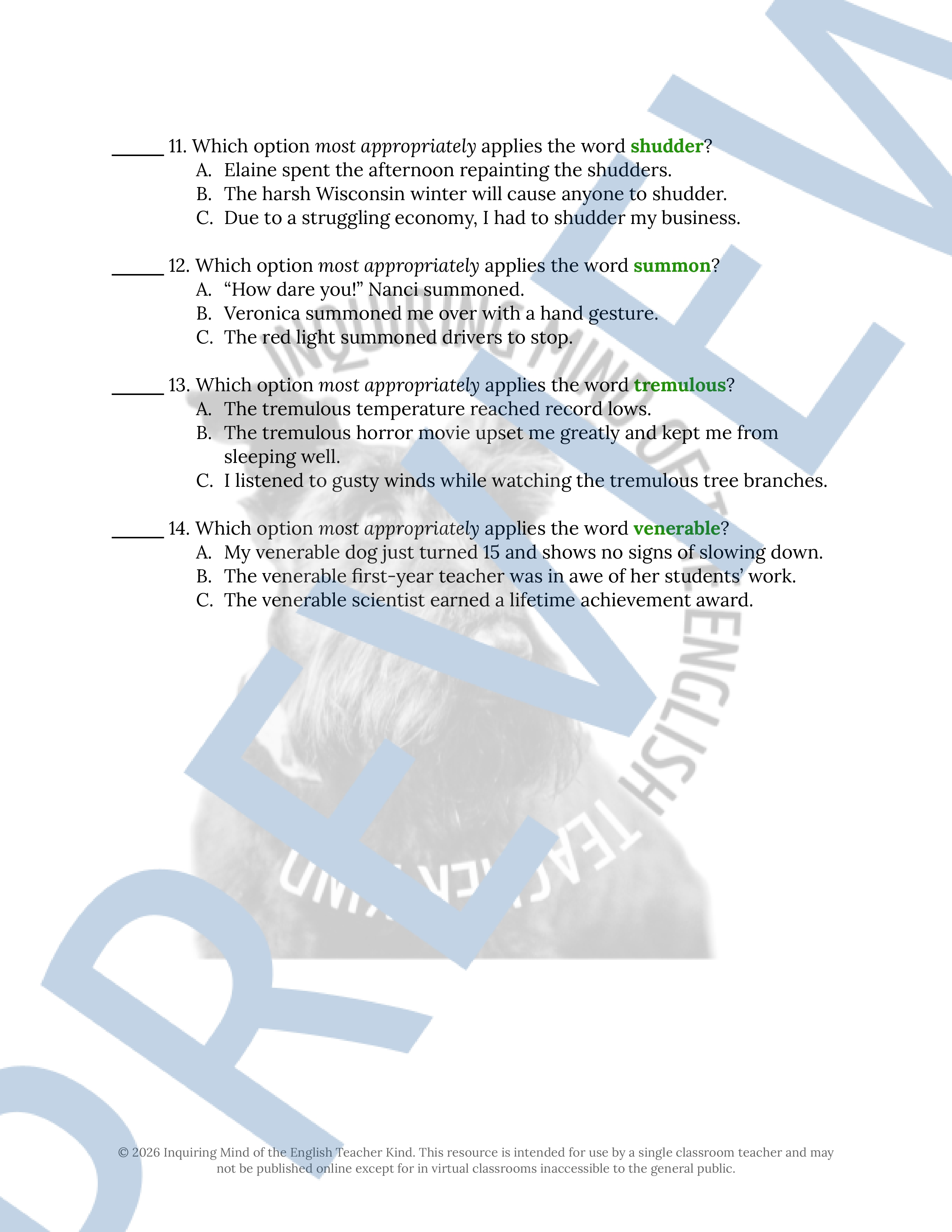 "The Minister's Black Veil" by Nathaniel Hawthorne Vocabulary ...