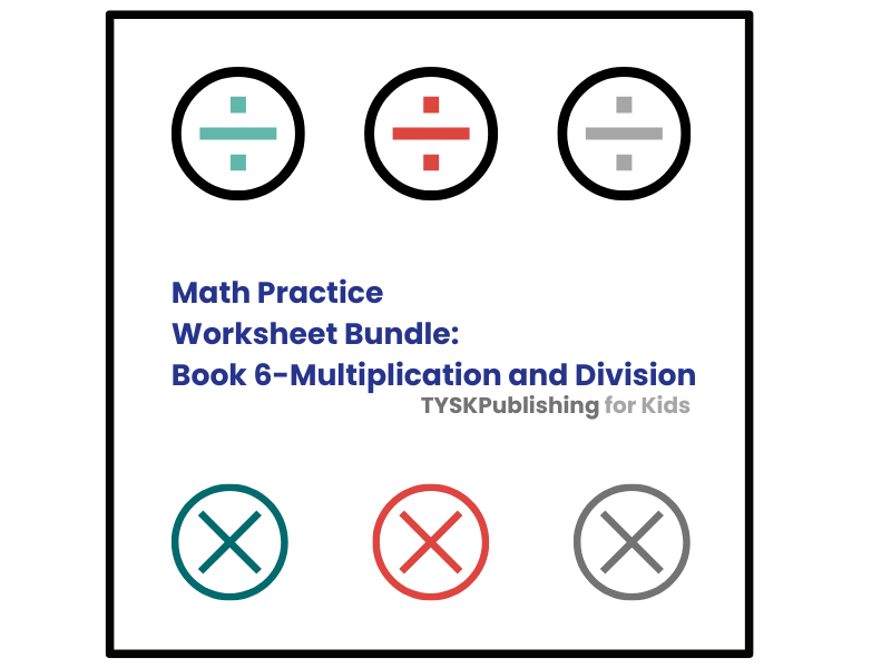 Math Practice Worksheet Bundle: Book 6 - Multiplication and Division ...