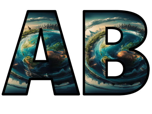 Earth World Globe Pollution Ozone Atmosphere Lettering Set Display ...