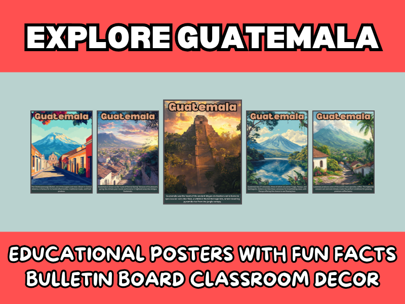 Explore the Countries of North America – Educational Posters with Fun ...