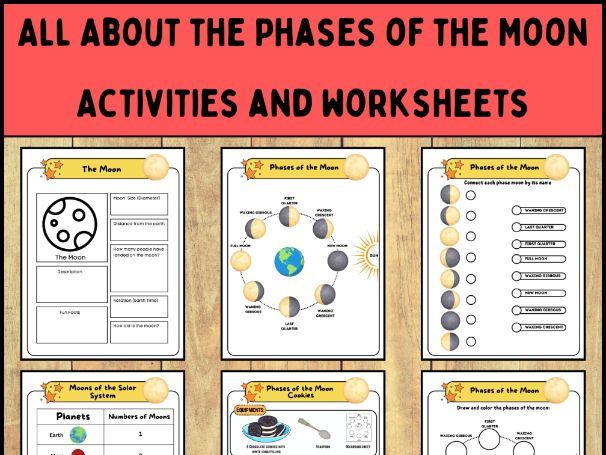 All About the Phases of the Moon : STEM Activities & worksheets ...