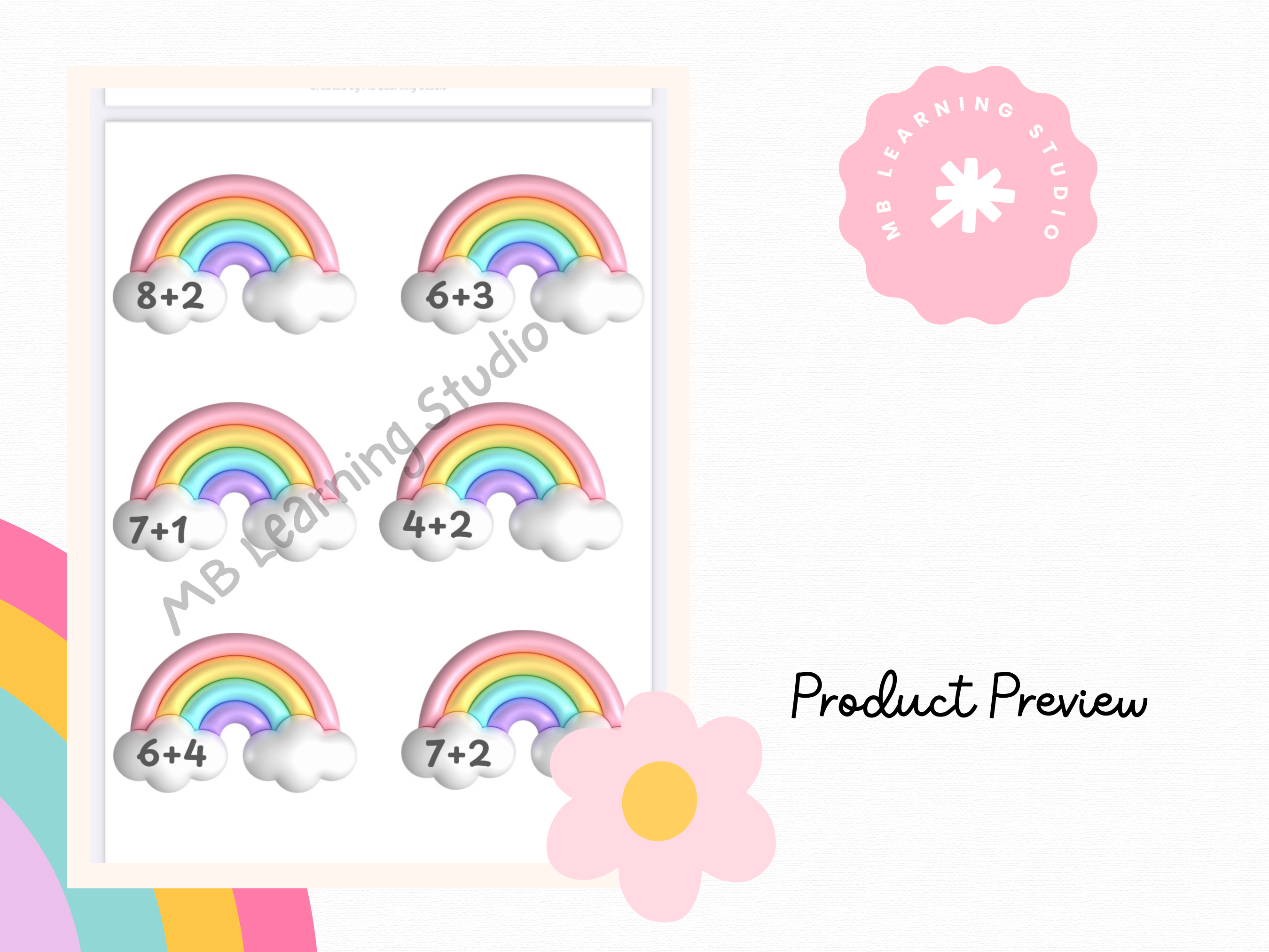 Rainbow Addition to 10 | St Patricks Day Maths Activity for EYFS, KS1 ...