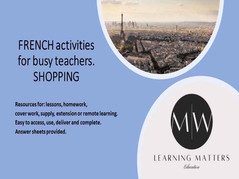 Secondary Languages Resources: French Activities for KS3, KS4, GCSE | Tes