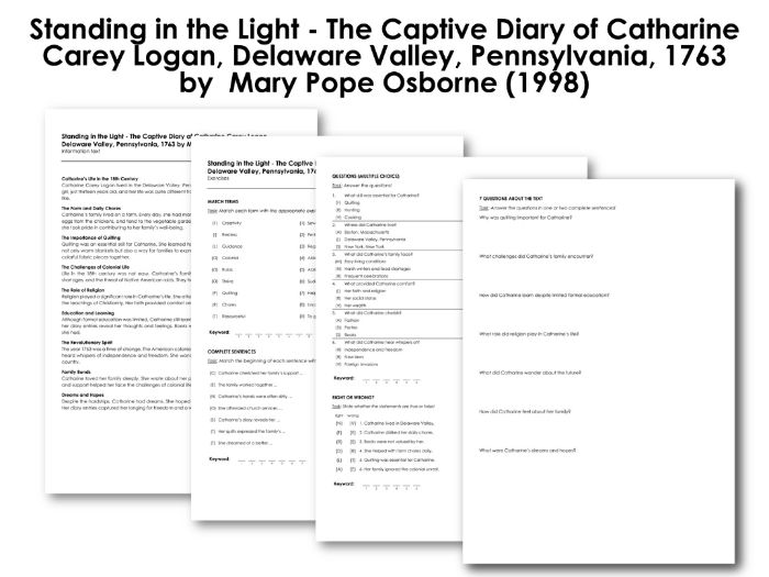 Standing in the Light - The Captive Diary of Catharine Carey Logan ...
