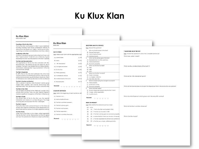 Ku Klux Klan | Teaching Resources