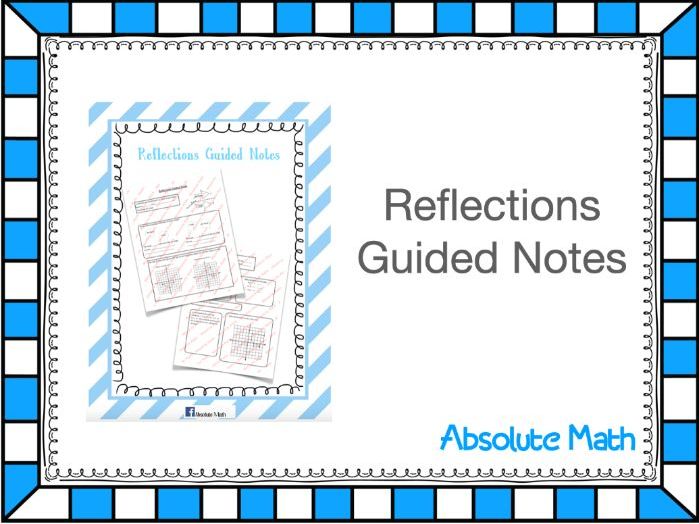 Reflections Guided Notes | Teaching Resources
