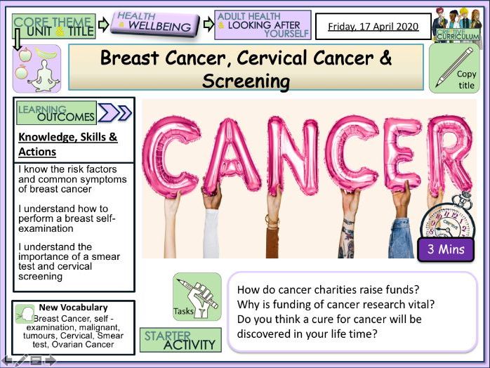 Breast Ovarian and Cervical Cancer | Teaching Resources