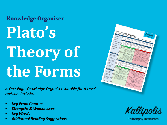 Plato's Theory of the Forms - KS5 Knowledge Organiser | Teaching Resources