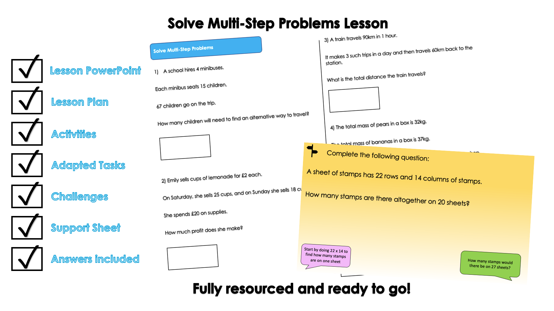 Year 6 Four Operations - Solve Multi-Step Problems Lesson | Teaching ...