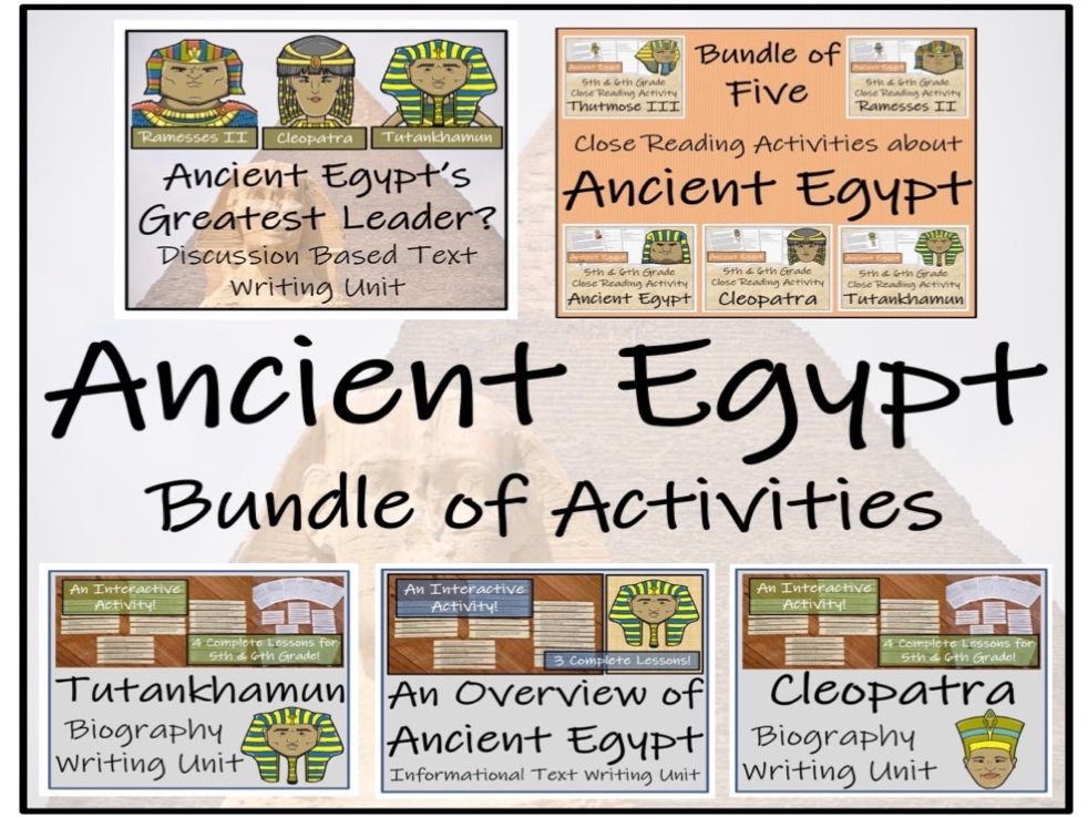 UKS2 History - Ancient Egypt Mega Bundle of Activities by Irvine109 ...