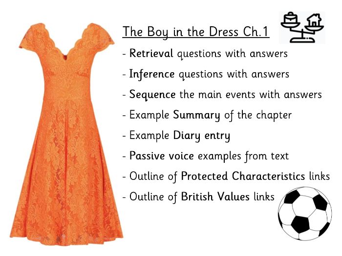 The Boy in the Dress Ch.1 Whole class Guided Reading | Teaching Resources