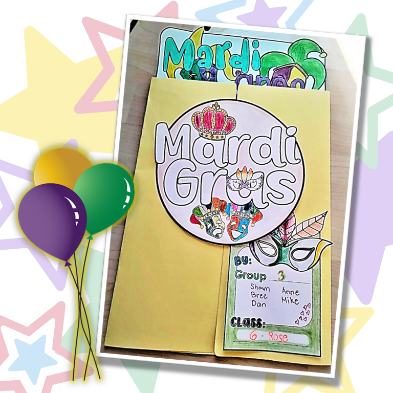 Mardi Gras Lapbook with Reading Comprehension Worksheets | Teaching ...