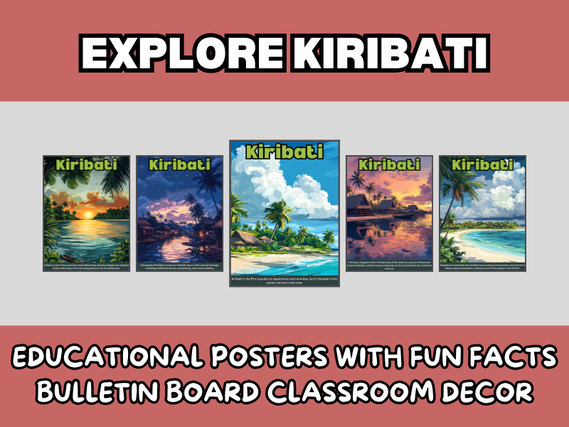 Explore Kiribati – Educational Posters with Fun Facts | Bulletin Board ...