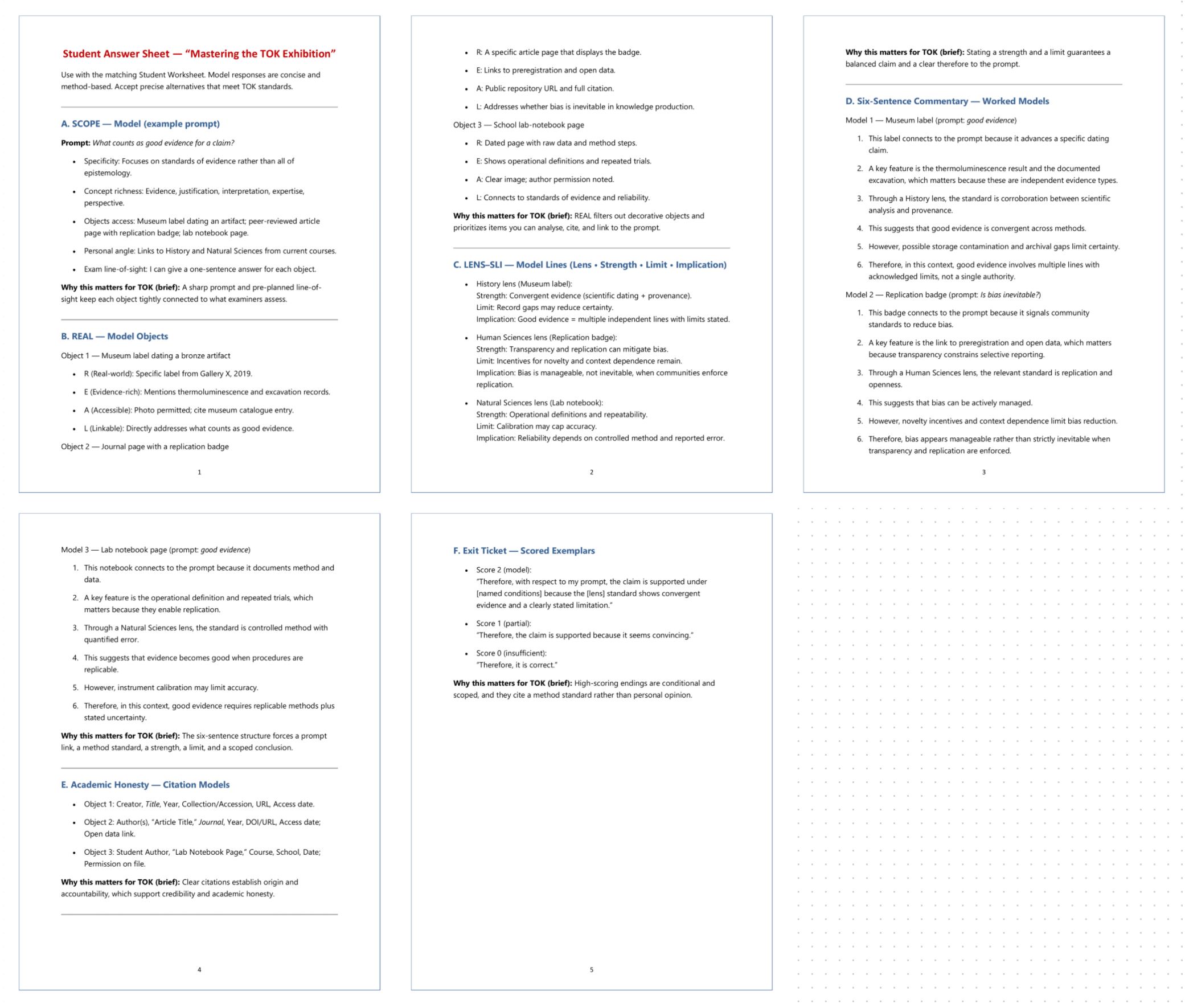 IB DP Theory of Knowledge (TOK): 20 Topic Audio Summaries with ...