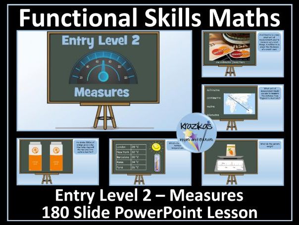 Measures Length Functional Skills Maths Entry Level 2 Teaching 