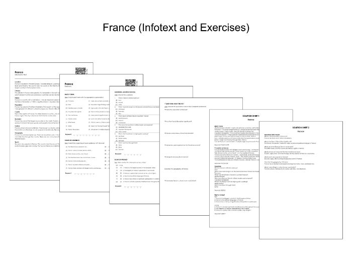 France (Infotext and Exercises) | Teaching Resources