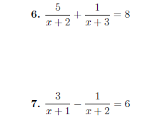 Solving equations with algebraic fractions worksheet (with solutions ...