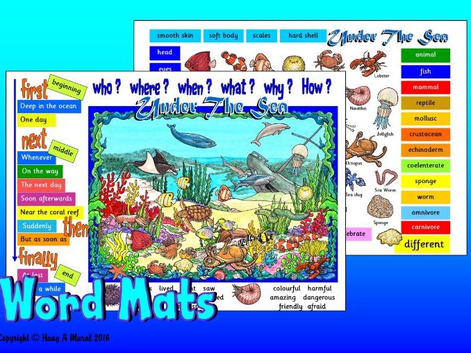 Under The Sea - Word Mats | Teaching Resources