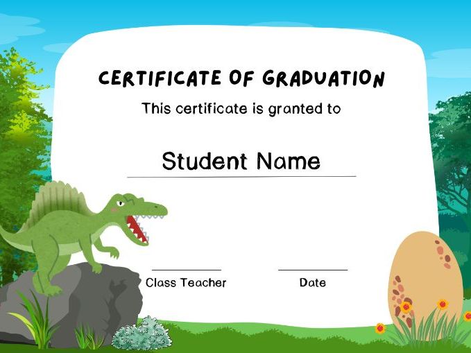 End of Year Dinosaurs Theme Student Awards/Certificates EDITABLE ...