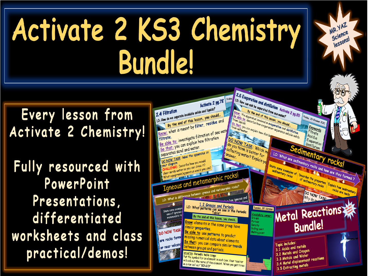 Activate 2 KS3 Chemistry bundle | Teaching Resources