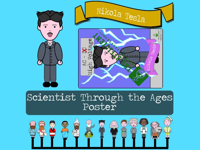Nikola Tesla - Scientists Throughout The Ages A3 Poster File | Teaching ...