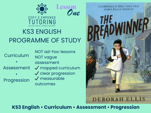 Scheme of Work - Novel - The Breadwinner KS3 | Teaching Resources