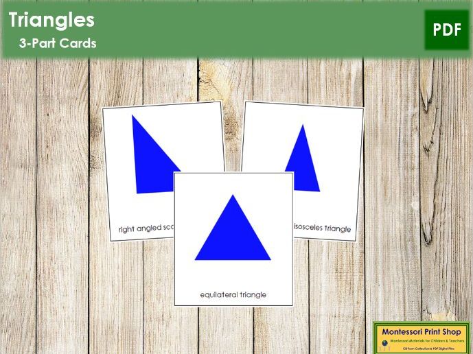 FREE Triangles 3-Part Cards (Simple Concepts) | Teaching Resources