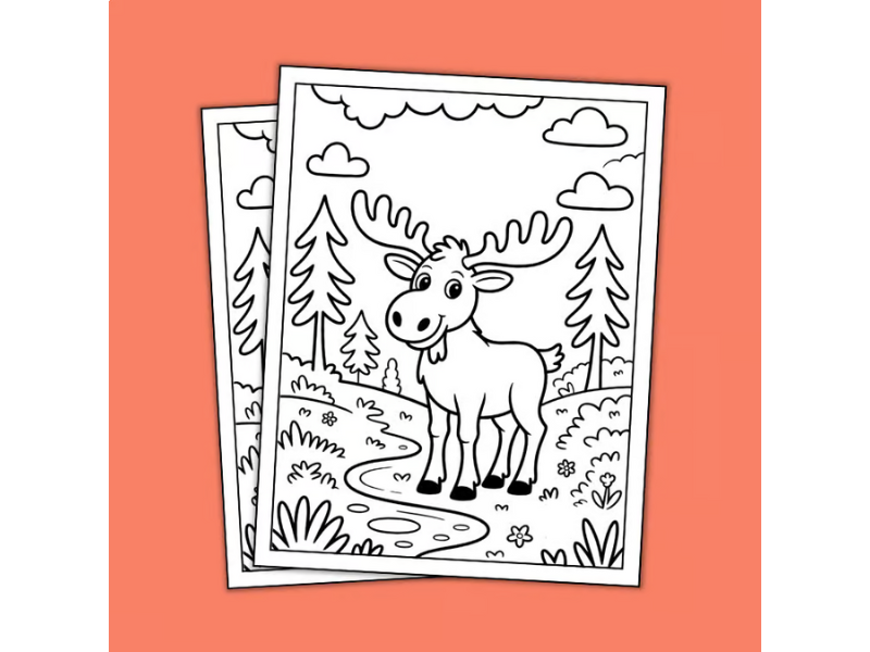 Forest Animals Coloring Pages | Forest Animal Preschool Coloring Sheets ...