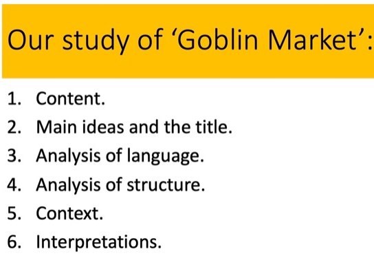 'Goblin Market' by Christina Rossetti | Teaching Resources