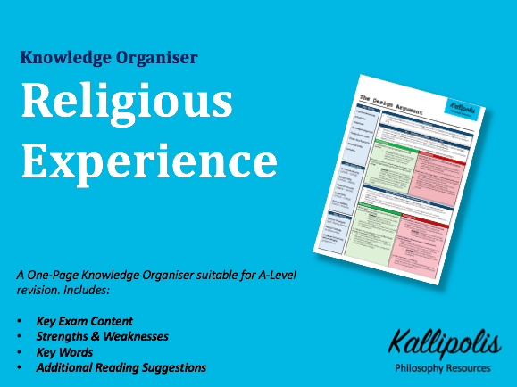 Types of Religious Experience - Knowledge Organiser | Teaching Resources