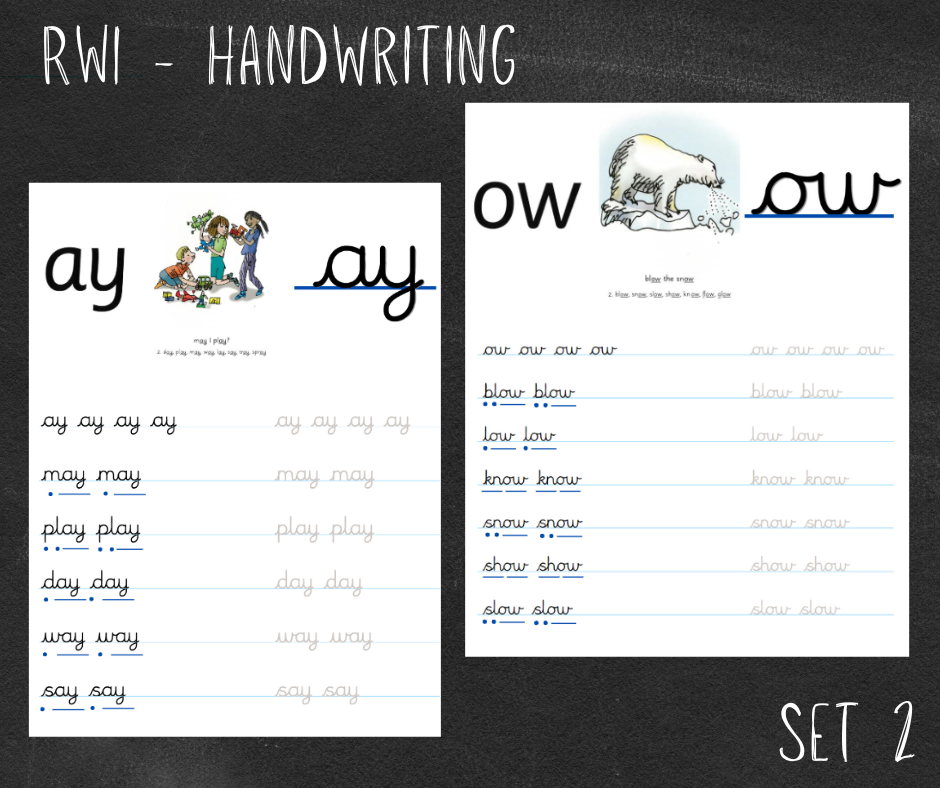 RWI handwriting Set 2 | Teaching Resources