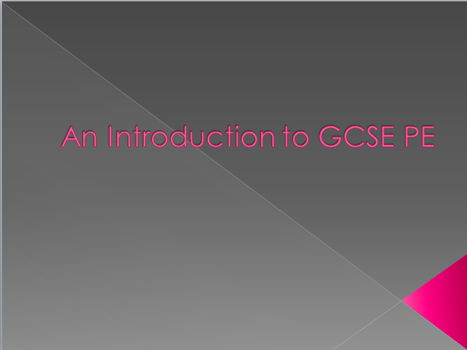 NEW OCR GCSE PE (2016): Section 1,1 Applied Anatomy and Physiology ...