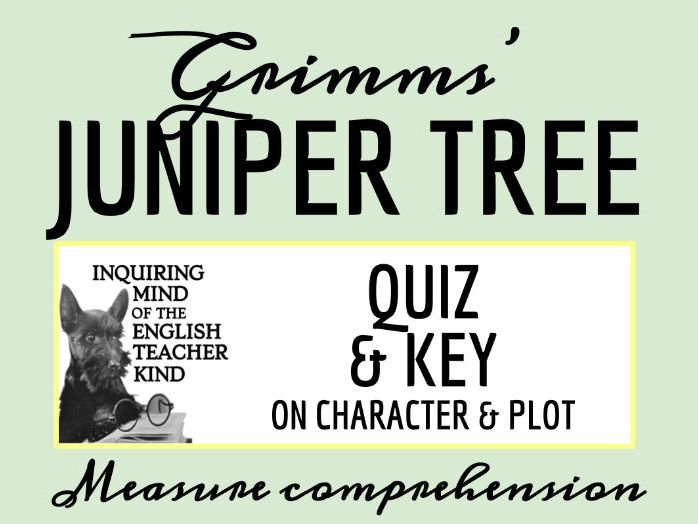 Grimms' Fairy Tale "The Juniper Tree" Bundle for High School | Teaching ...