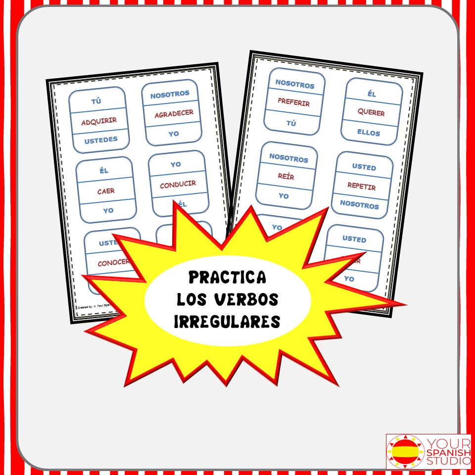 Present of Indicative in Spanish Irregular verbs Flashcards Presente ...