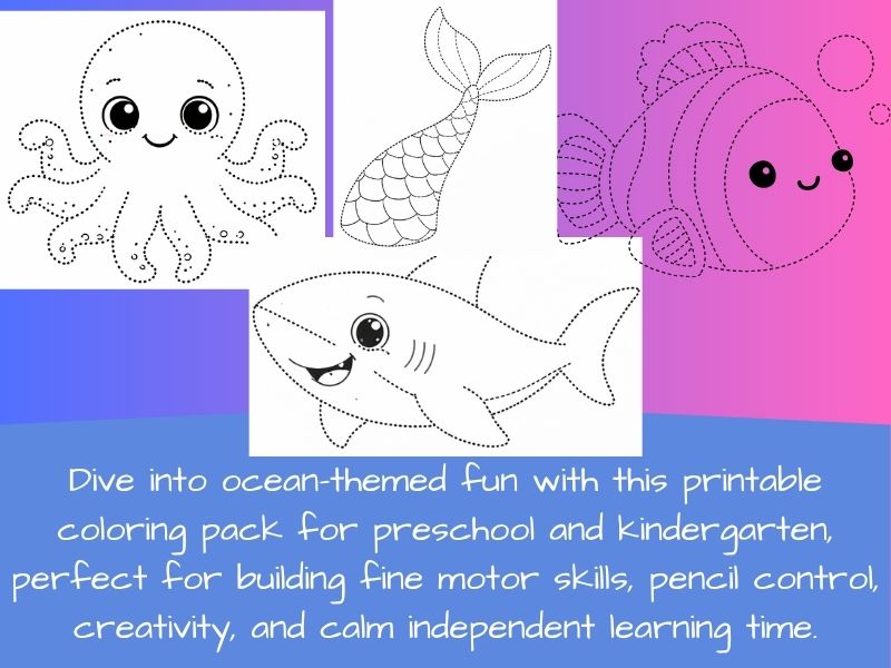 Ocean Coloring Pages for Kids | Under the Sea Printable Worksheets ...