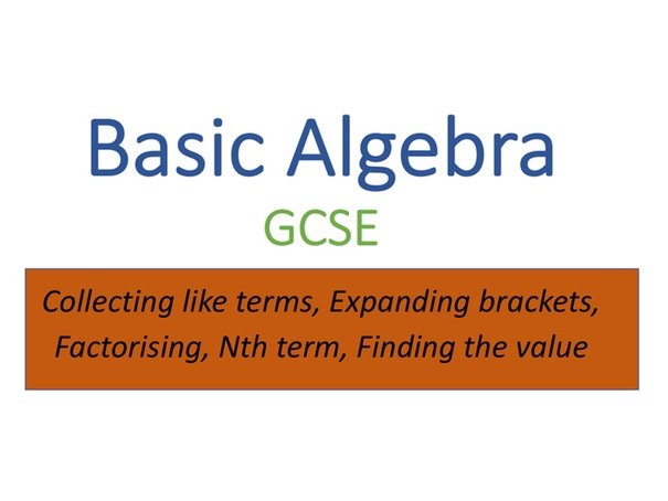 Basic Algebra Variation GCSE Teaching Resources