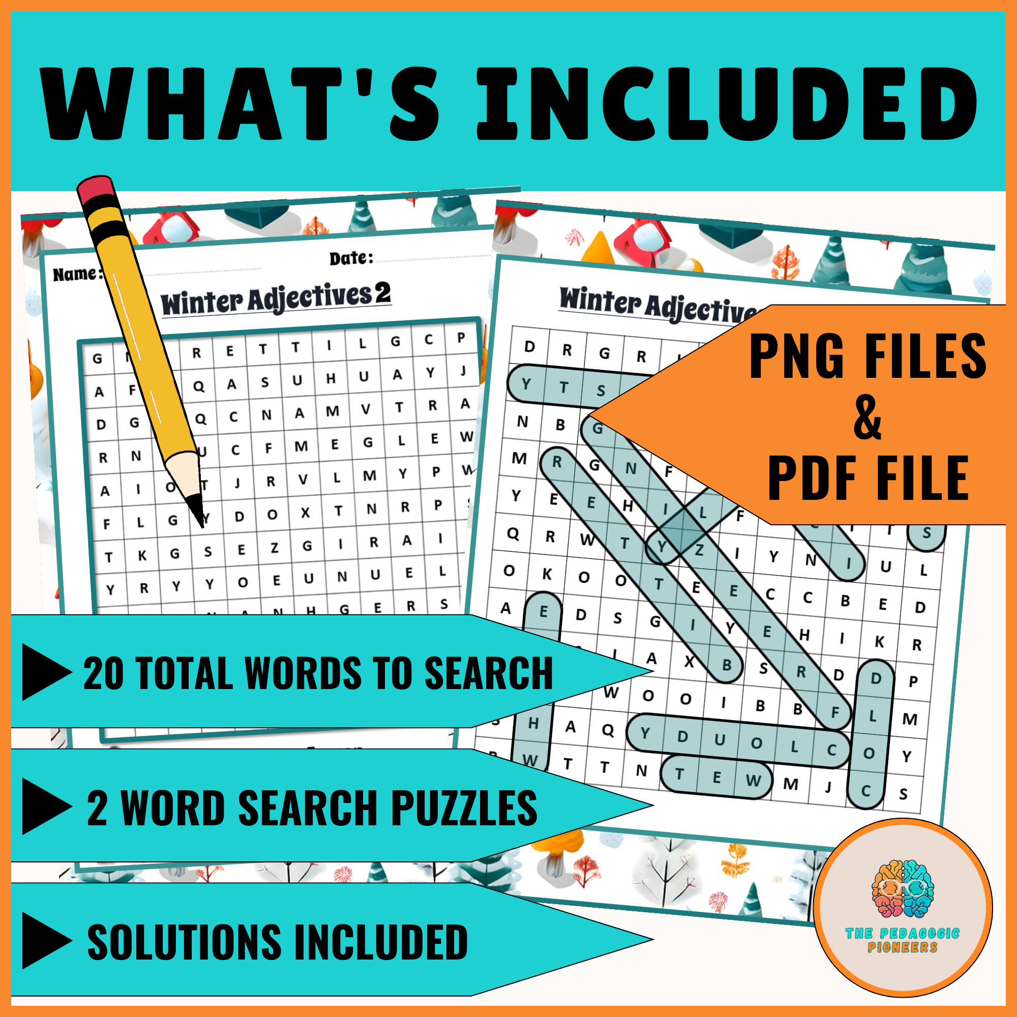 Winter Vocabulary - Word Search for Centers | Teaching Resources
