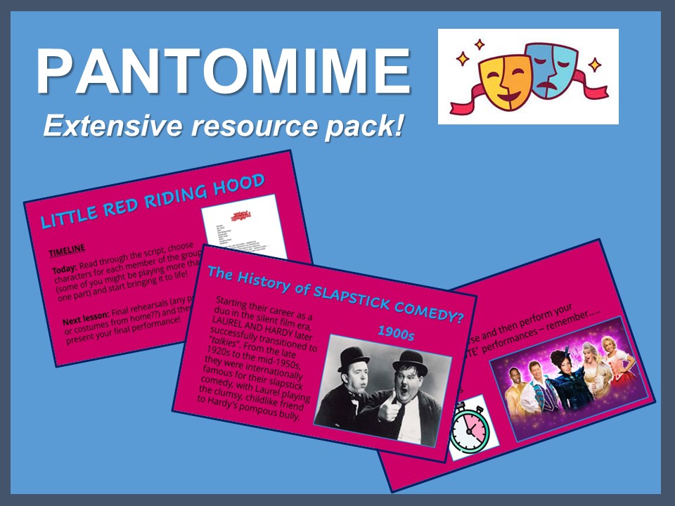 Pantomime: Extensive Drama resource pack | Teaching Resources