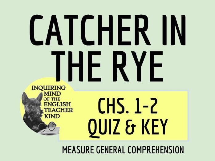 Catcher in the Rye Quiz Bundle (Set of 11) | Teaching Resources