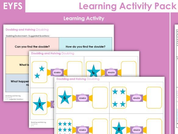 EYFS Doubling Learning Activity | Teaching Resources