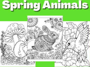 Spring Animals Coloring Pages – 49 Printable Activity Sheets for Kids ...