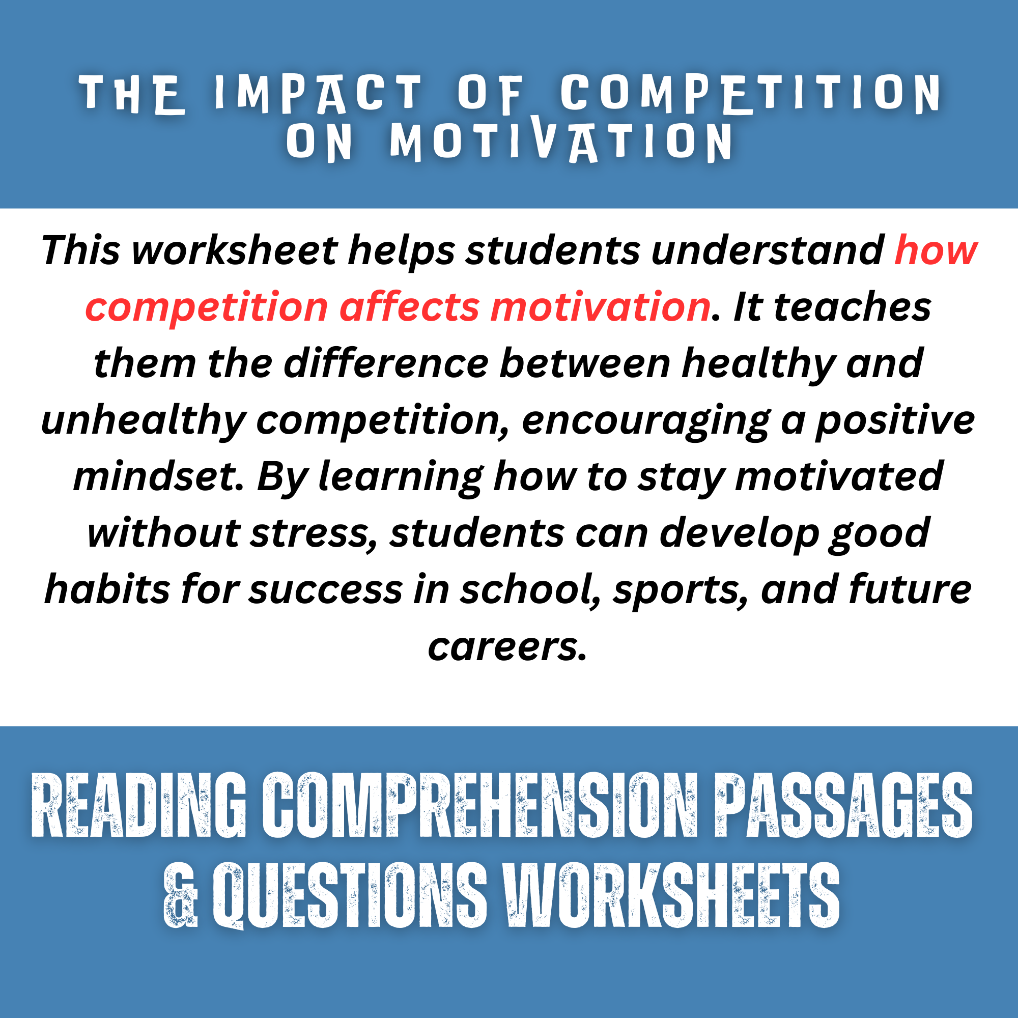 The Impact of Competition on Motivation -Psychology and Human Behavior ...