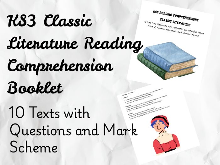 Classic Literature Reading Comprehension Booklet – KS3 (Year 8/9 ...