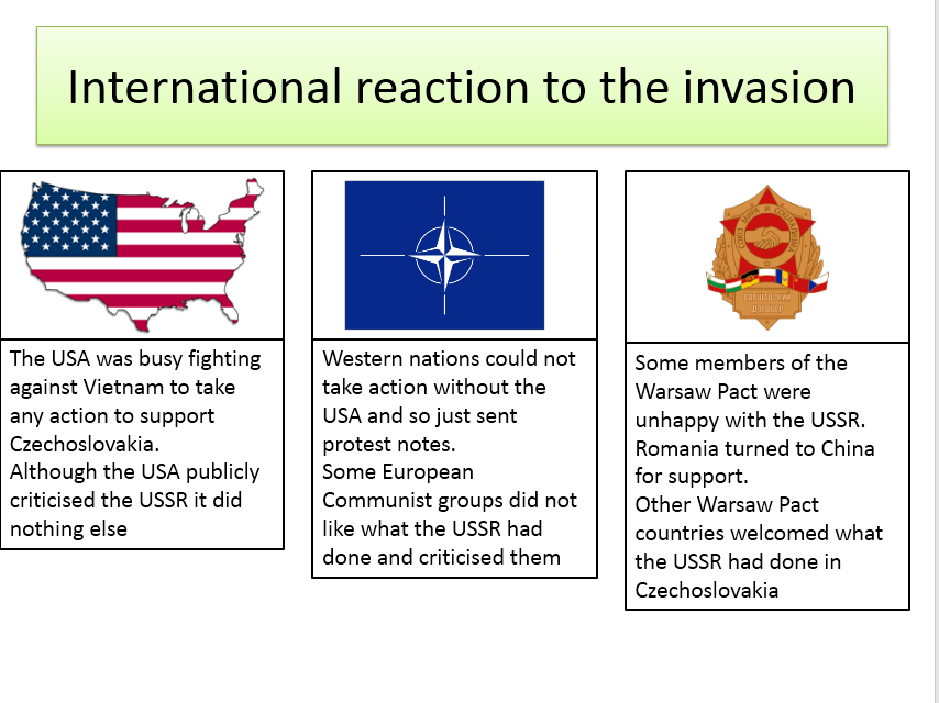 Czechoslovakian Invasion 1968 - Cold War - events and consequences ...