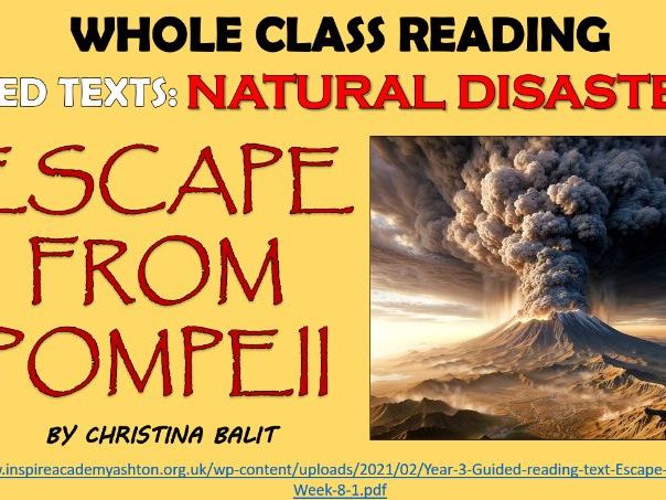 Escape from Pompeii - Whole Class Reading Session! | Teaching Resources