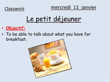 Breakfast foods in french | Teaching Resources