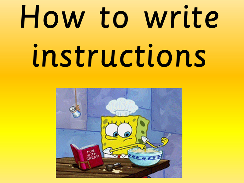 Writing Instructions Recipes Two For One Follow Up Lesson Creative