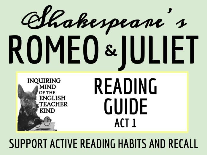 Romeo & Juliet Act 1 Quiz & Close Reading Bundle | Teaching Resources